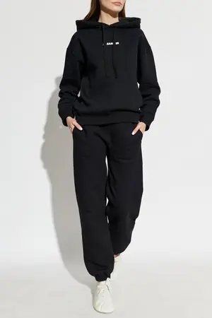 JIL SANDER Hooded Sweatshirt With Logo - Black