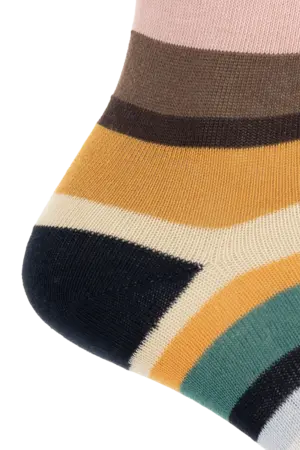 Paul Smith Striped Pattern Crew Socks - Multicolour