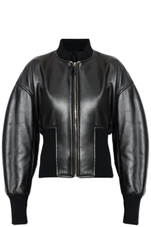 Women's Leather Sleeve Jackets