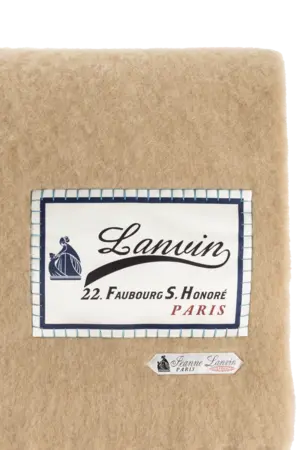 LANVIN Scarf With Fringes - Beige