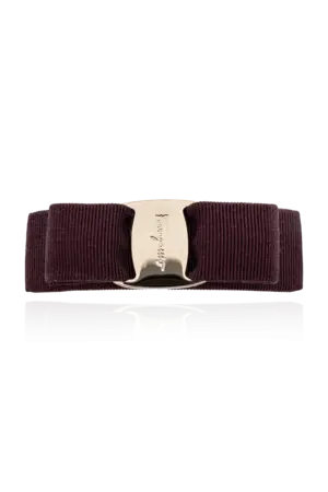 FERRAGAMO Engraved Logo Hair Clip - Purple