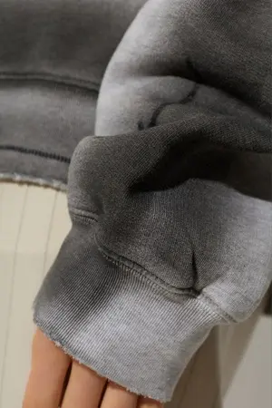 Acne Studios Printed Oversized Sweatshirt - Grey