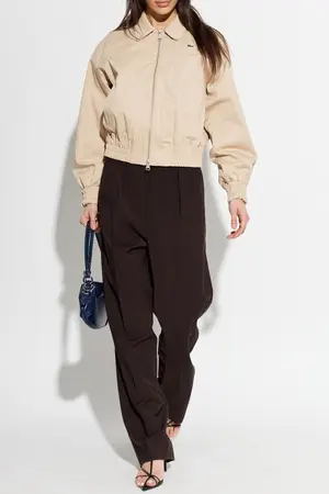 Lacoste Tailored Pleated Trousers - Brown
