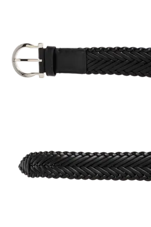 FERRAGAMO Braided Leather Belt