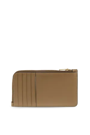 COACH Leather Card Holder - Brown