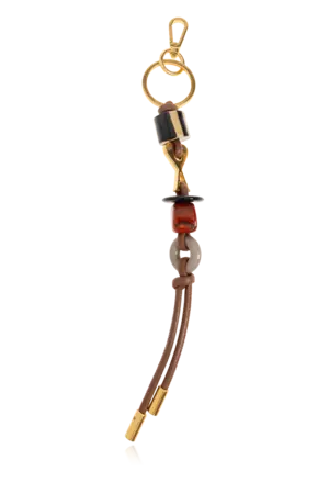 Ami Keychain With Pendant - Brown