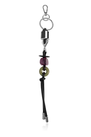 Ami Keyring With Pendant - Black