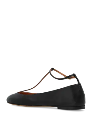 ODISSI Leather Ballerinas - Black
