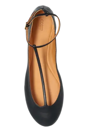 ODISSI Leather Ballerinas - Black