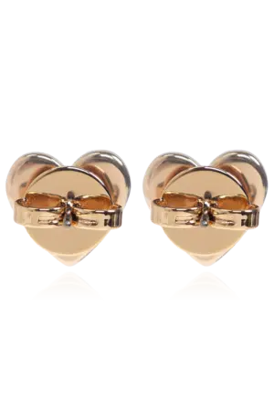 Tory Burch Heart Motif Stud Earrings