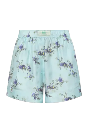Ganni Floral Shorts For Women