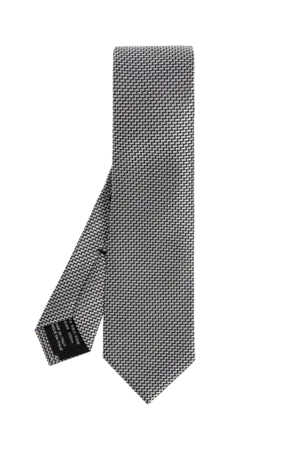 TOM FORD Patterned Silk Neck Tie - Grey