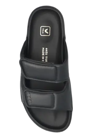 VEJA Etna Bold Leather Slides - Black