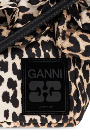 GANNI Logo Handbag - Brown