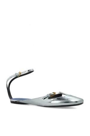 LANVIN Mary Jane Ballerinas - Silver