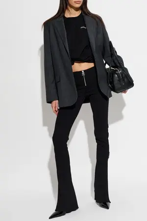 BLACK SUEDE STUDIO Eliana Leather Wedge Shoes - Black