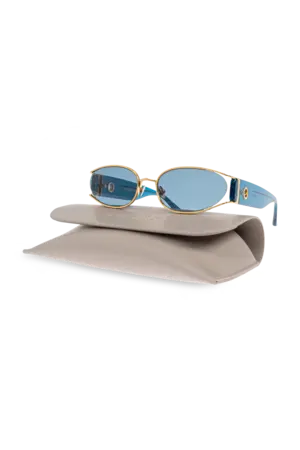 Linda Farrow Oval Sunglasses - Blue