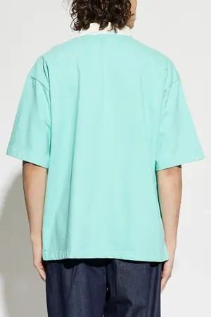 Kenzo Polo With A Colorful Patch - Blue