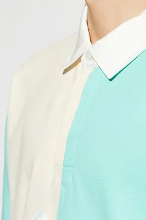 Kenzo Polo With A Colorful Patch - Blue
