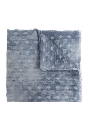 Dsquared2 Scarf With Monogram - Blue