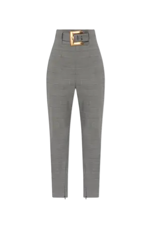 Balmain Houndstooth Pattern Trousers