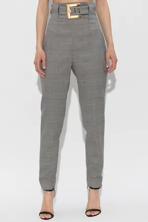 Balmain Houndstooth Pattern Trousers