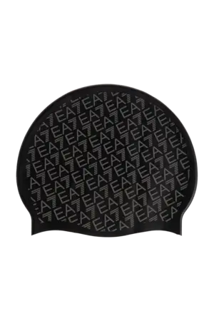 EA7 Swimming Cap With Monogram - Black