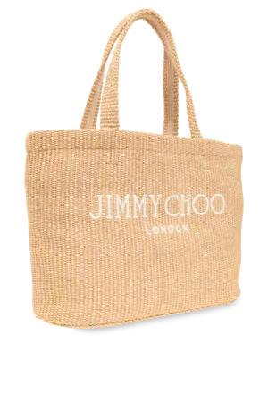 JIMMY CHOO Beach Tote Shopper Bag - Beige