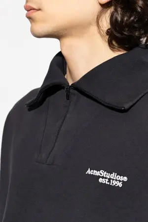 Acne Studios Sweatshirt With Logo - Black