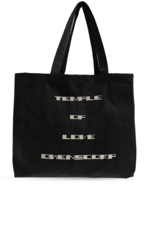Rick Owens Temple Of Love Shopper Bag - Black