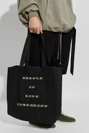 Rick Owens Temple Of Love Shopper Bag - Black