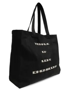 Rick Owens Temple Of Love Shopper Bag - Black