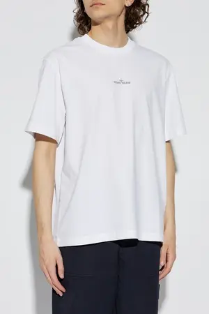 Stone Island T-shirt With Printed Logo - White