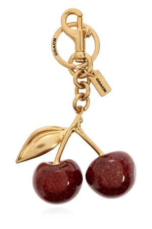 COACH Keychain With Cherry-shaped Charm - Red