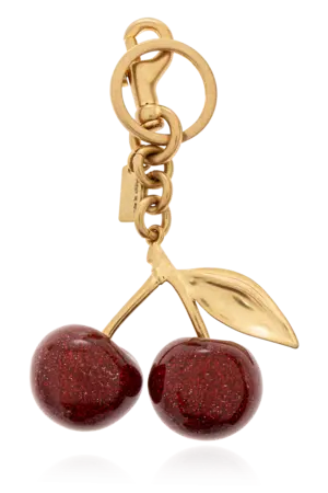 COACH Keychain With Cherry-shaped Charm - Red