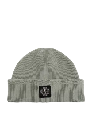 Stone Island Cap With Logo Patch - Green