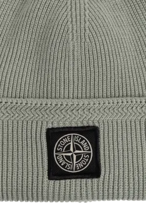 Stone Island Cap With Logo Patch - Green