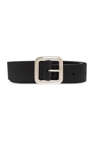 JIL SANDER Leather Belt - Black