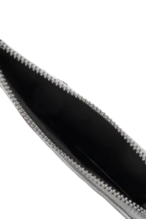 Zadig&Voltaire Leather Card Holder - Silver