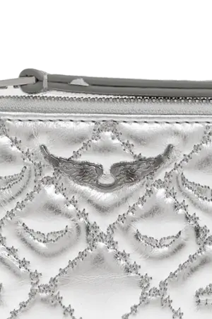 Zadig&Voltaire Leather Card Holder - Silver