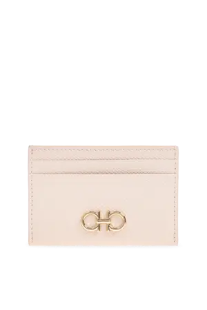 FERRAGAMO Leather Card Holder - Pink