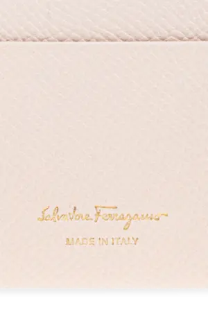 FERRAGAMO Leather Card Holder - Pink