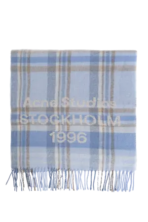 Acne Studios Wool Scarf - Blue