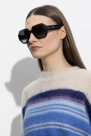 Isabel Marant Geometric Oversized Sunglasses - Grey