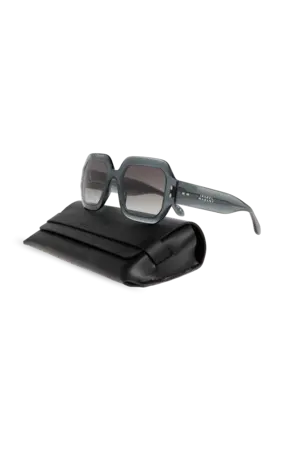 Isabel Marant Geometric Oversized Sunglasses - Grey