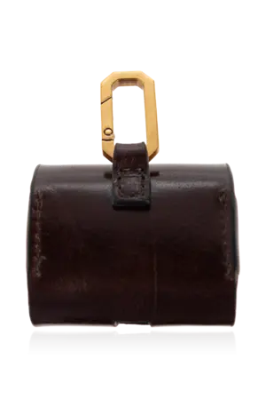ALLSAINTS Leather Case For Airpods - Brown