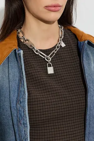 Acne Studios Necklace With Padlock Pendant