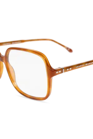 Isabel Marant Square Frame Eyeglasses - Brown