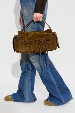 Acne Studios Suede Handbag - Brown
