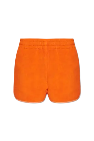 Versace Terry Cotton Shorts - Orange
